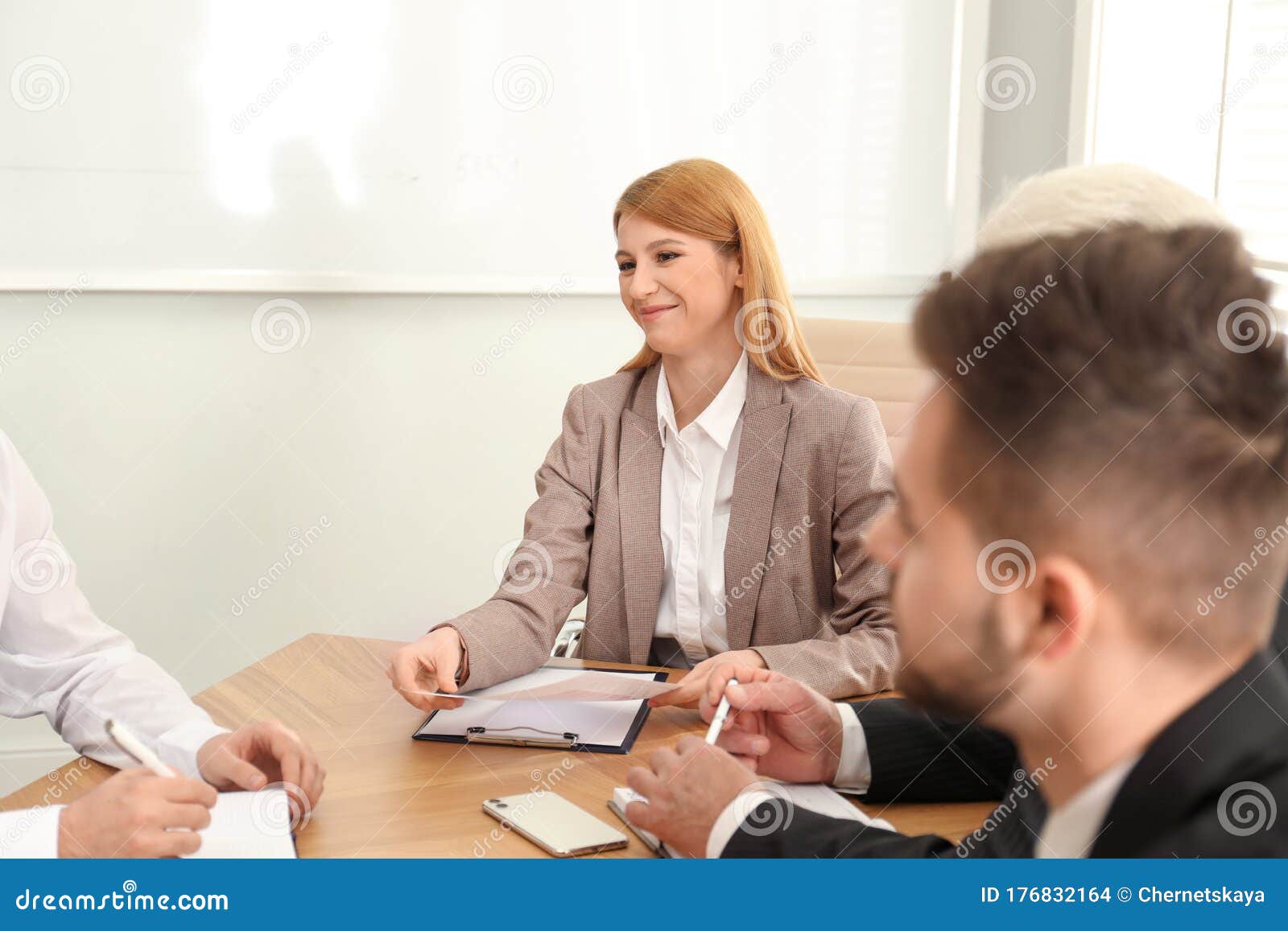 Professional Business Trainer Working with People Stock Photo - Image ...