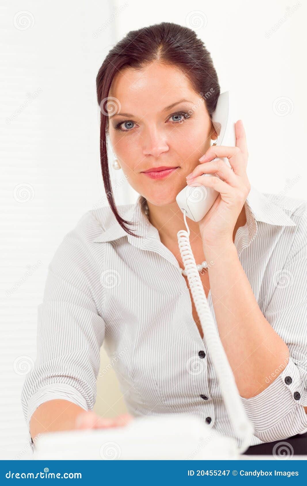 Professional Businesswoman Attractive Calling Stock Image - Image of ...