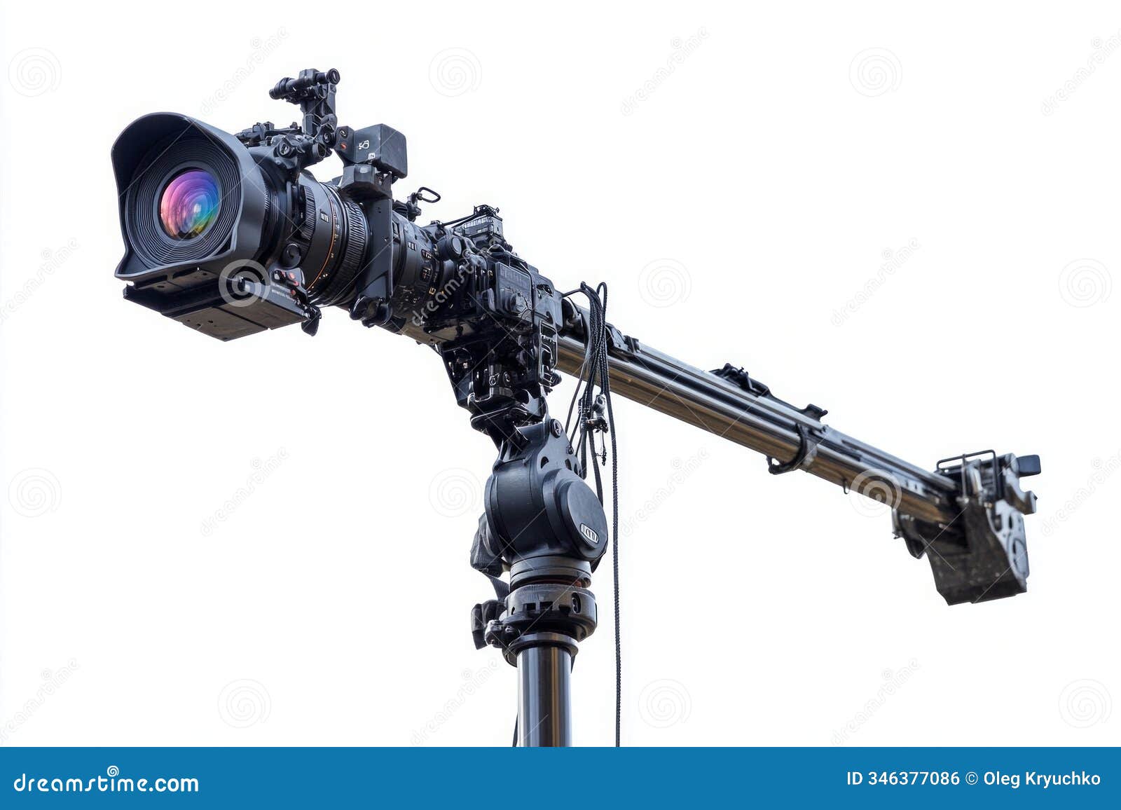 A Professional Camera Crane Setup for Film Production. it Captures ...