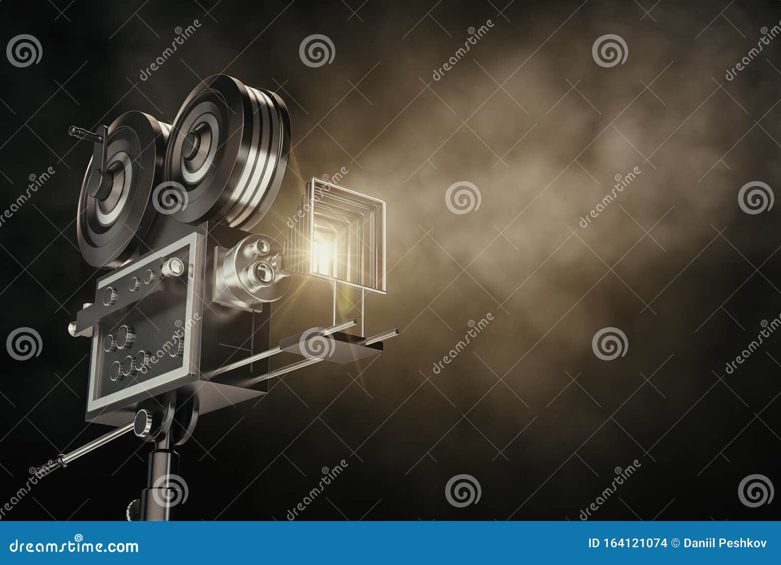 Professional Camera on Dark Backdrop Stock Illustration - Illustration ...