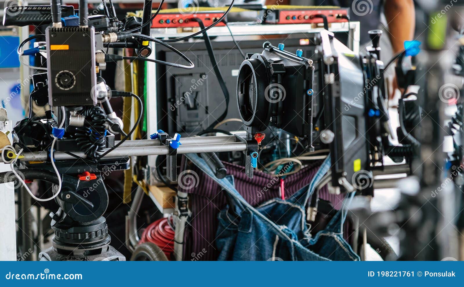 Professional Camera and Equipment Stock Image - Image of outdoors ...