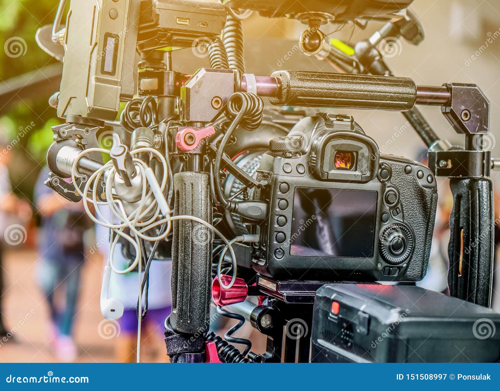 Image of Film Production Crew Stock Image - Image of broadcast, film ...