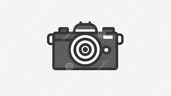 Professional Camera Icon for Web and UI Design Stock Illustration ...