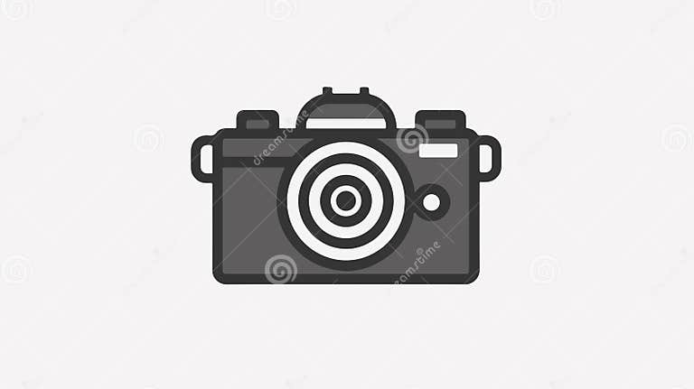 Professional Camera Icon for Web and UI Design Stock Illustration ...