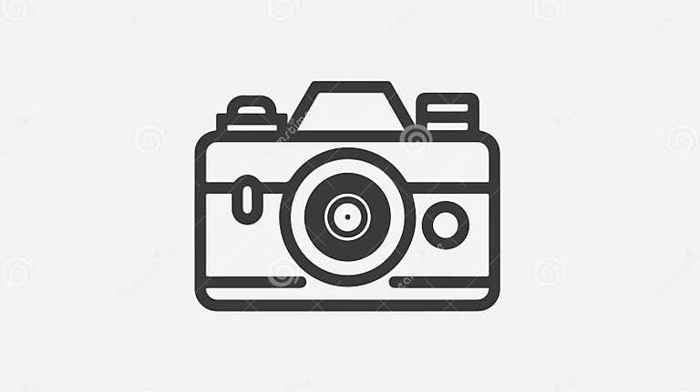 Professional Camera Icon for Web and UI Design Stock Illustration ...