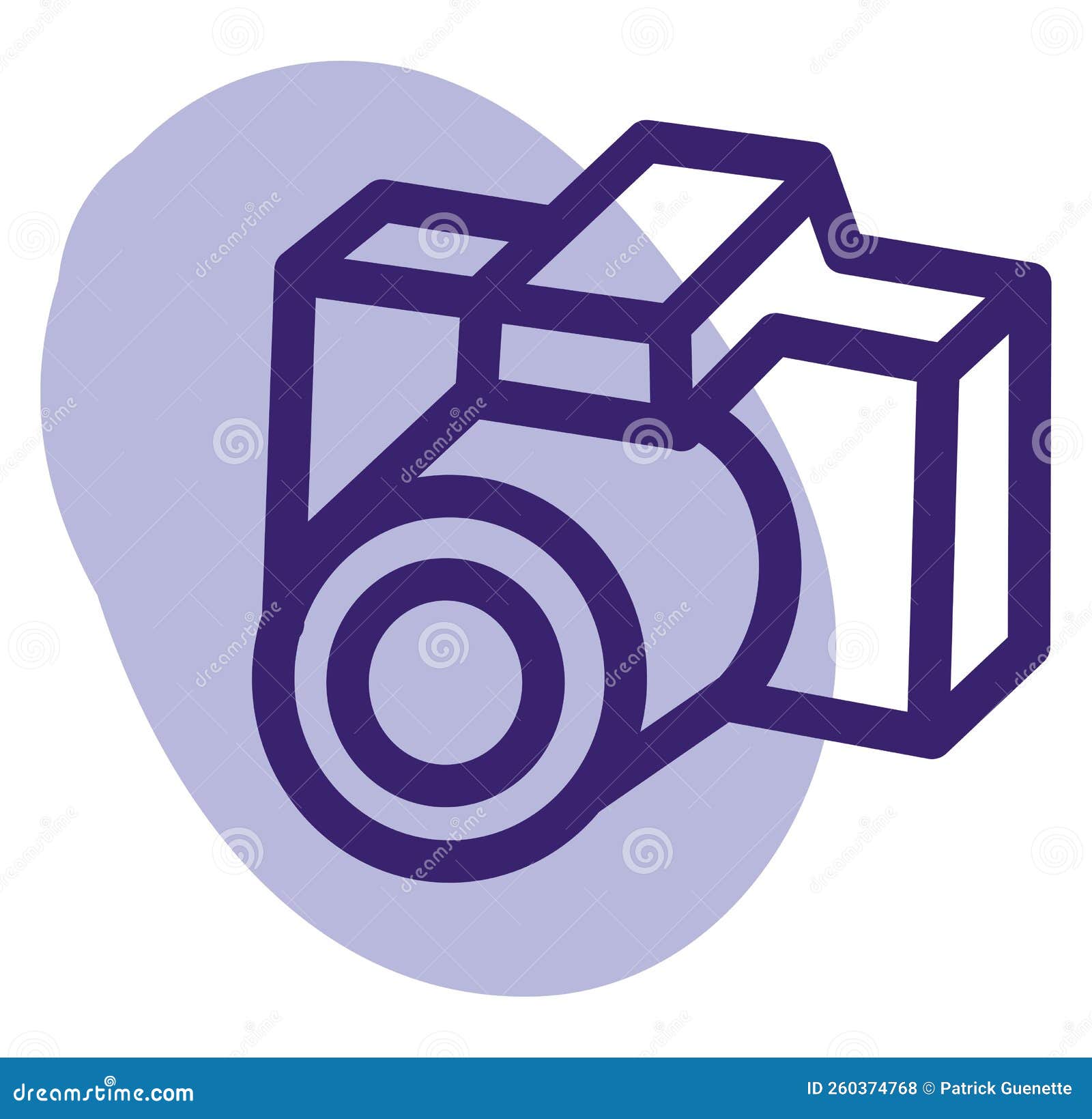 Professional camera, icon stock vector. Illustration of professional ...