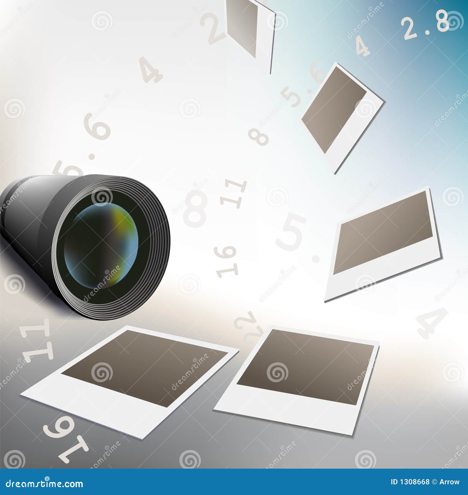 Professional Camera Lens stock illustration. Illustration of advert ...