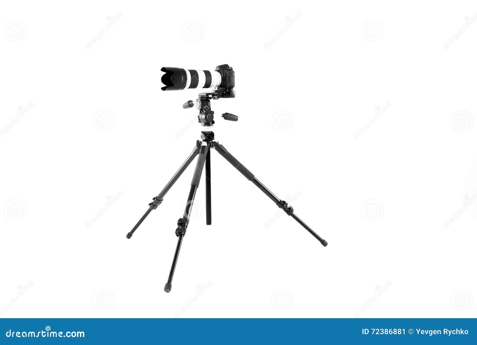 Professional Camera on a Tripod Stock Image - Image of digicam, focus ...