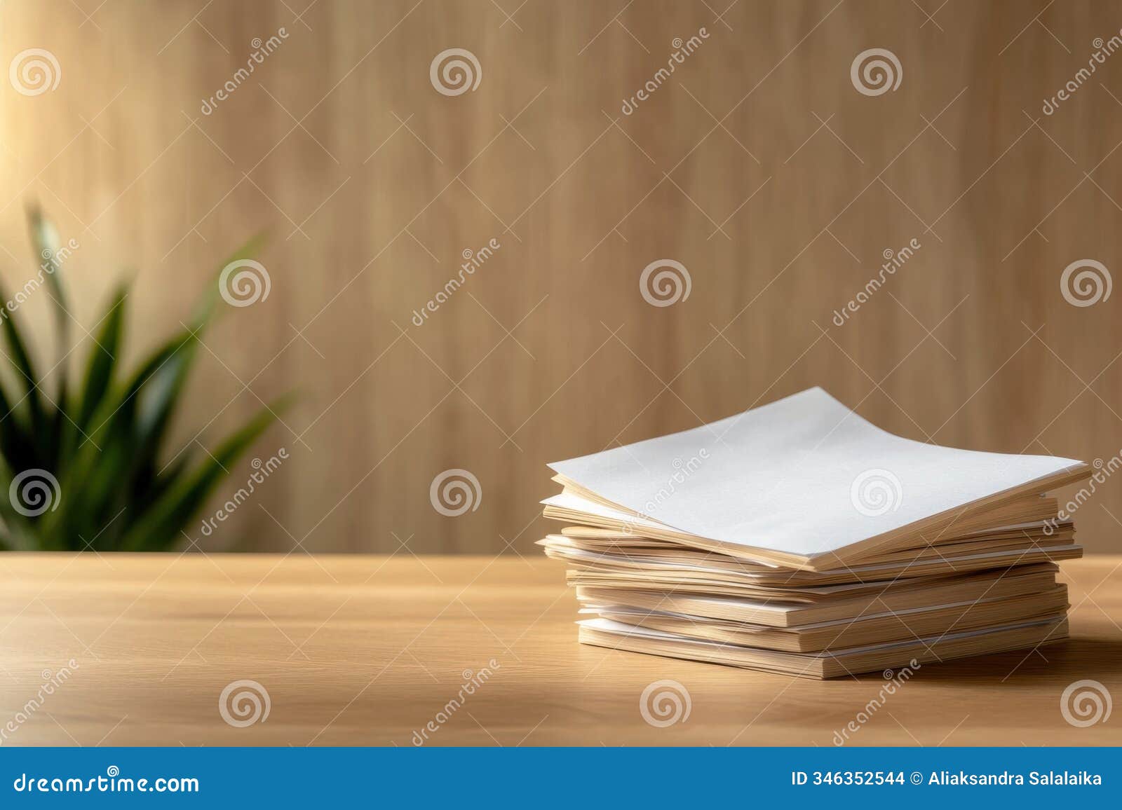 Professional Career Development, Organized Stack of Resumes on a Desk ...