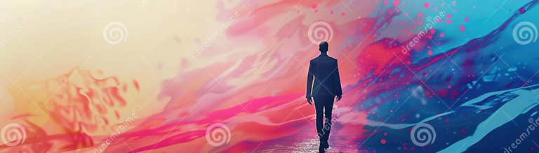 Professional Career Growth Visualized with Abstract Designs and Bold ...