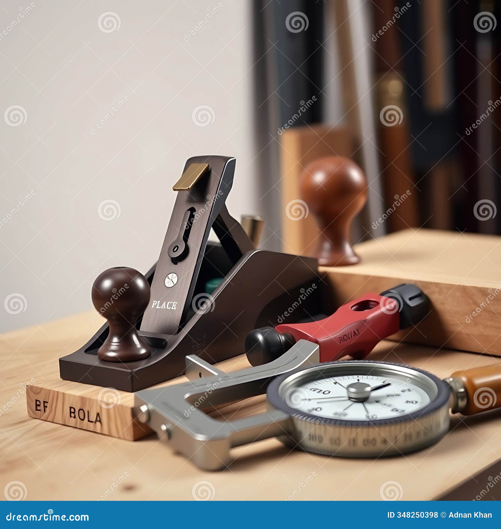 A Professional Carpentry Tool Display Featuring Precision Tools Like a ...