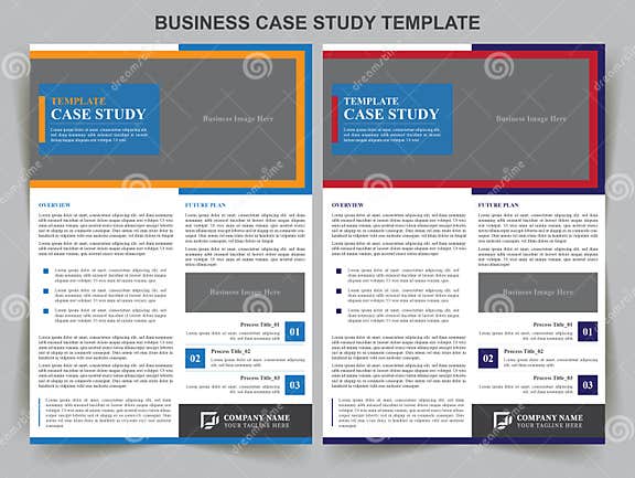 Professional Case Study Template for Business Stock Vector - Illustration of text, gadget: 265121009