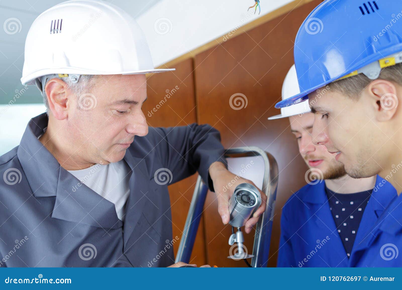 Professional Cctv Technician Training Students Stock Image - Image of ...