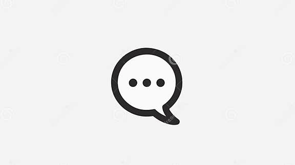 Professional Chat Bubble Icon for Basic Web Design Usage Stock ...