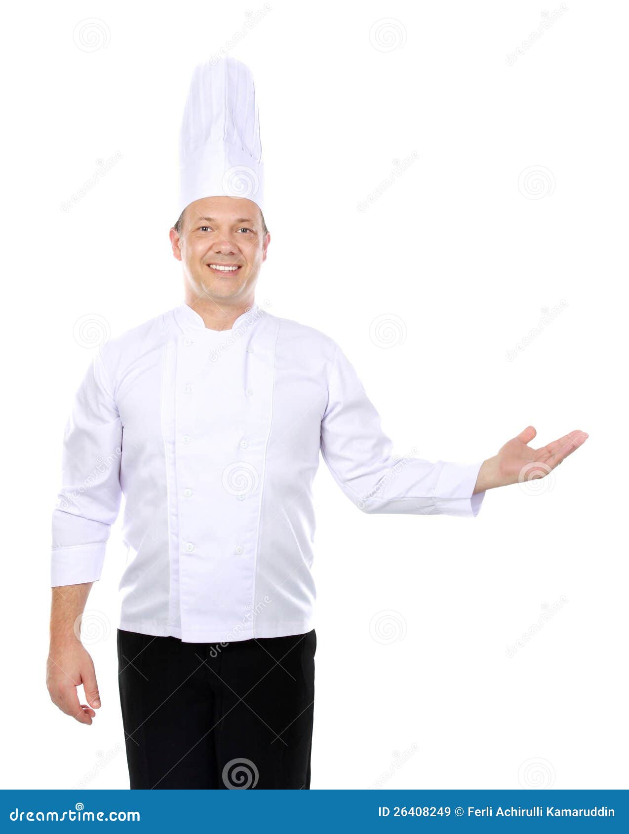 Professional chef stock image. Image of gourmet, happy - 26408249