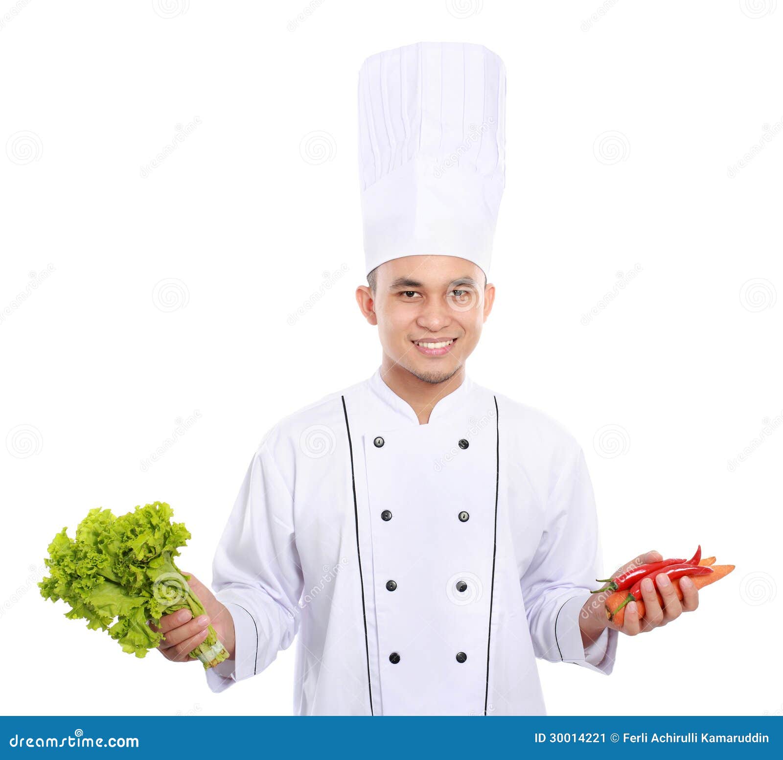 Chef with fresh ingredient stock image. Image of lifestyle - 30014221