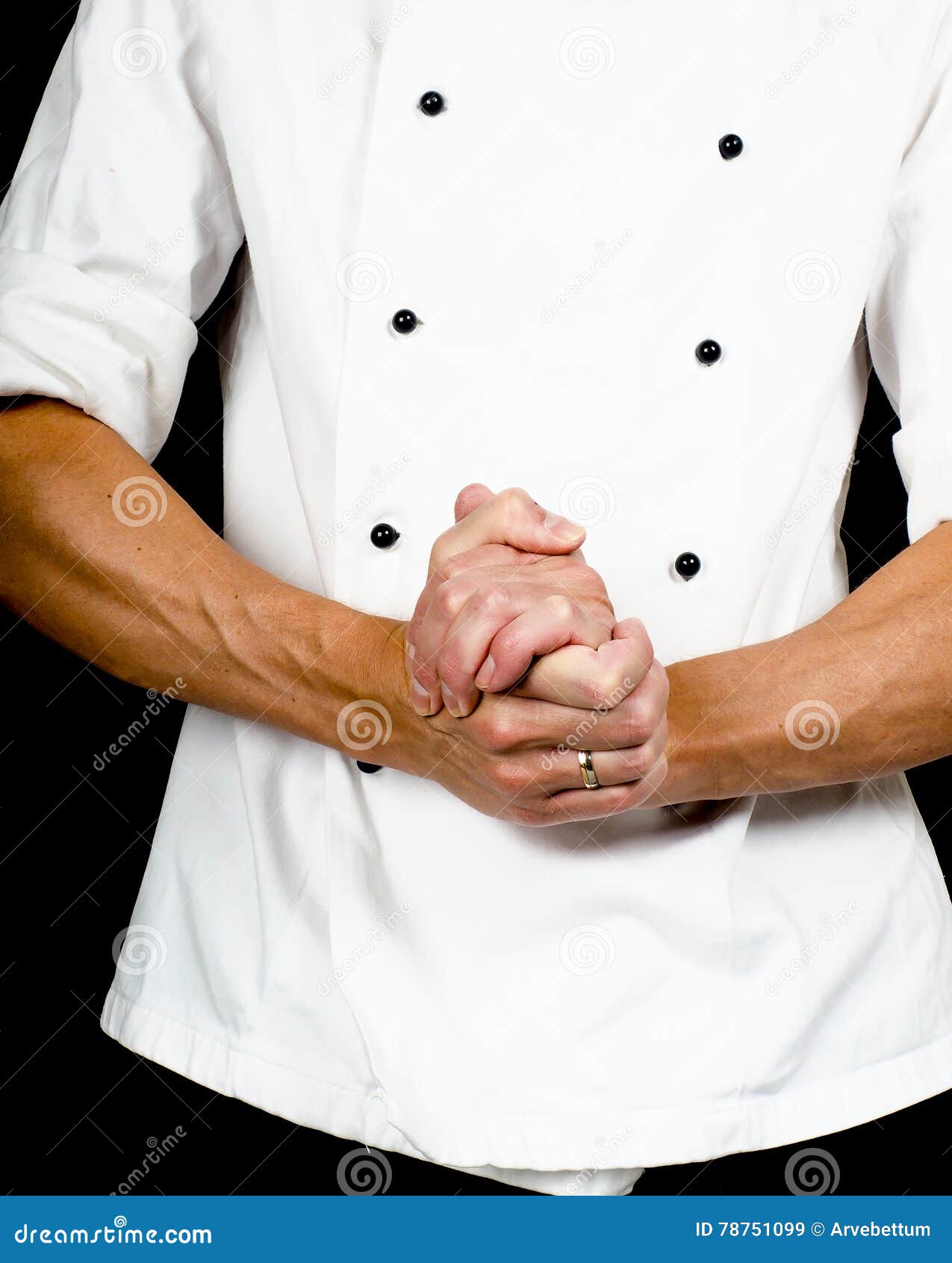 Professional Chef with a Hand Gesture Towards Stock Image - Image of ...