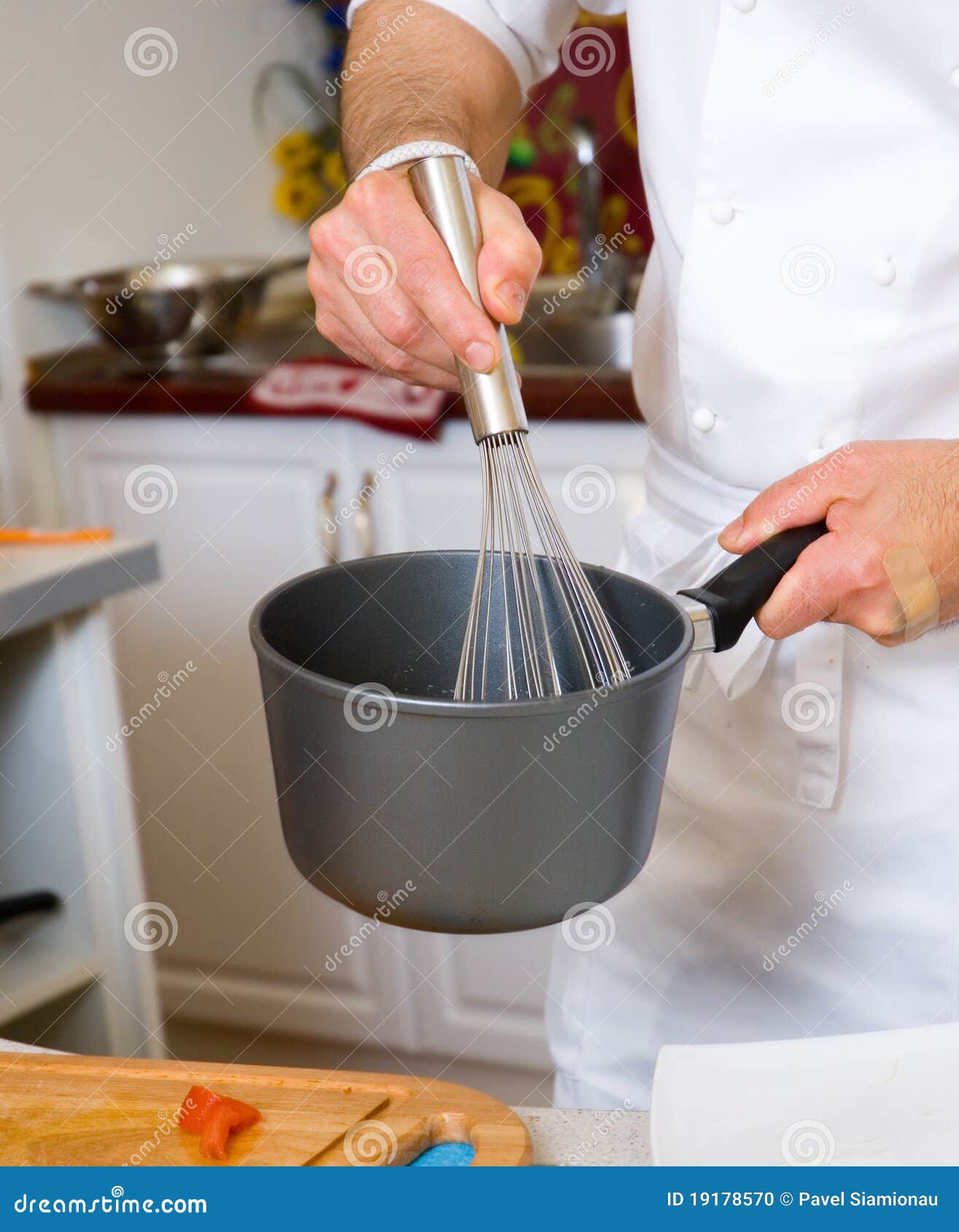 Professional chef hands stock photo. Image of utensils - 19178570