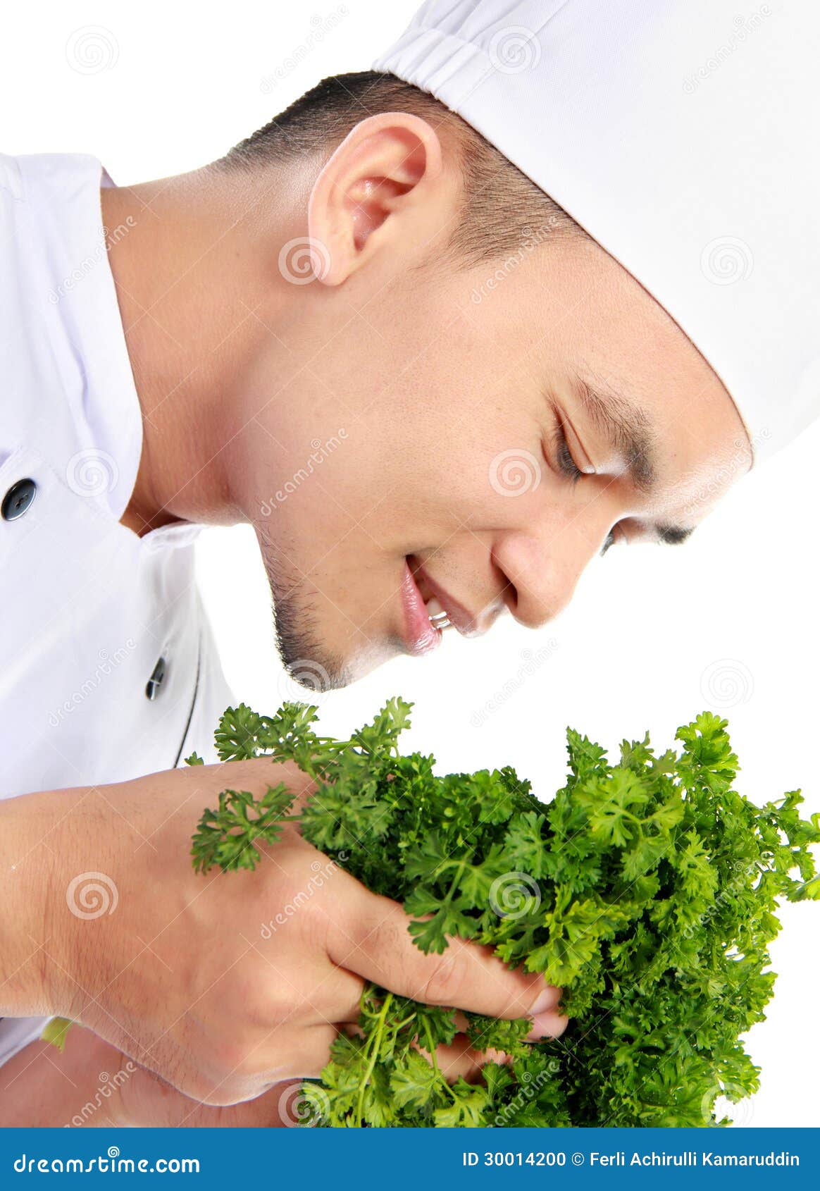Chef with fresh ingredient stock photo. Image of adult - 30014200