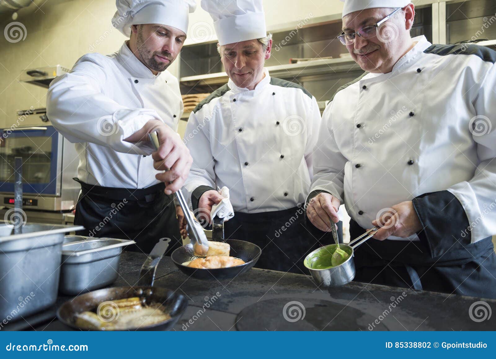 Professional chef at work stock photo. Image of adult - 85338802