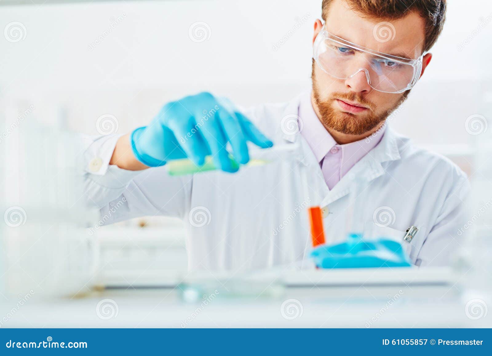 Professional chemist stock image. Image of biochemistry - 61055857