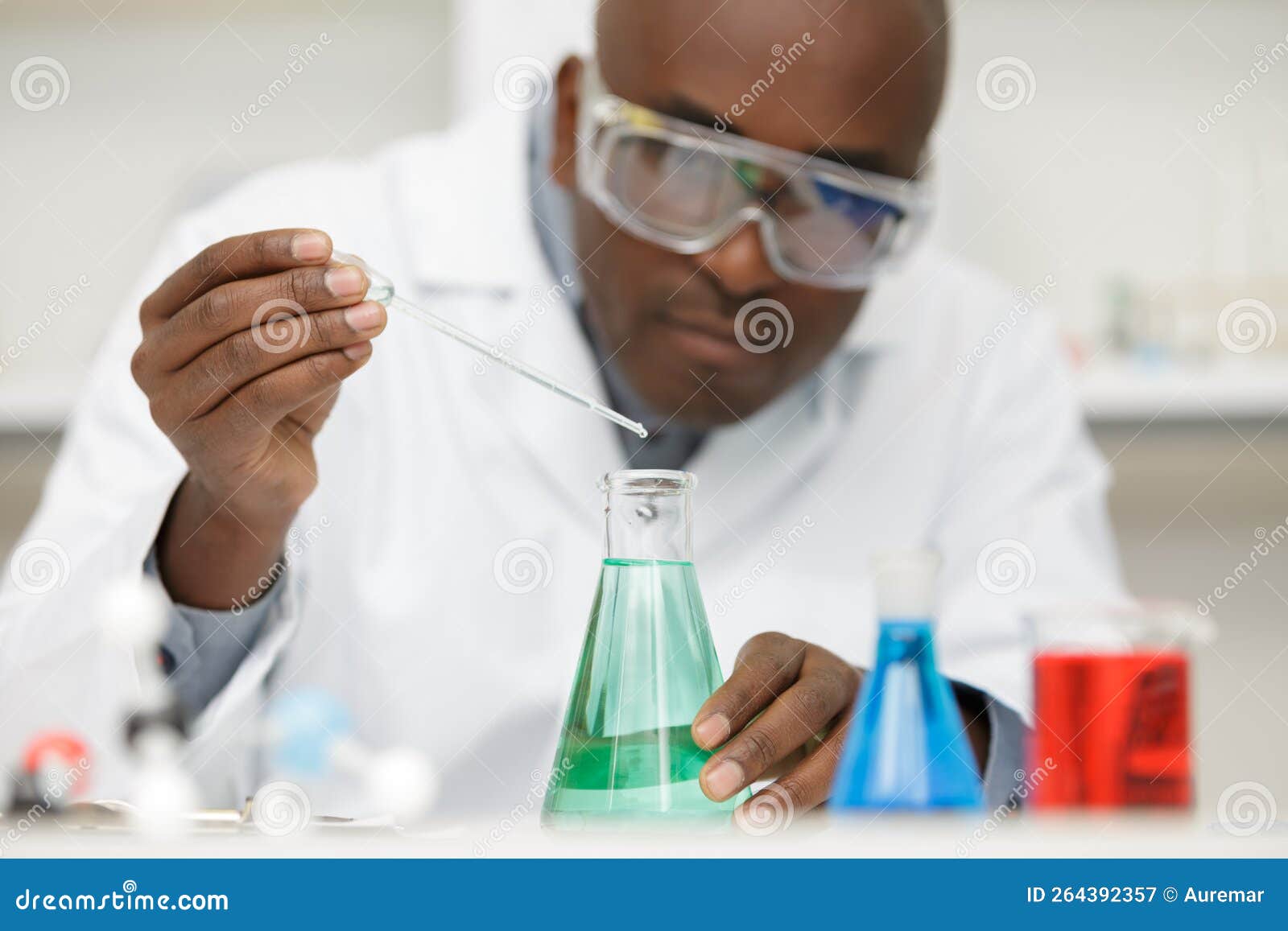 Professional Chemist Man Doing Tests Stock Image - Image of experience ...