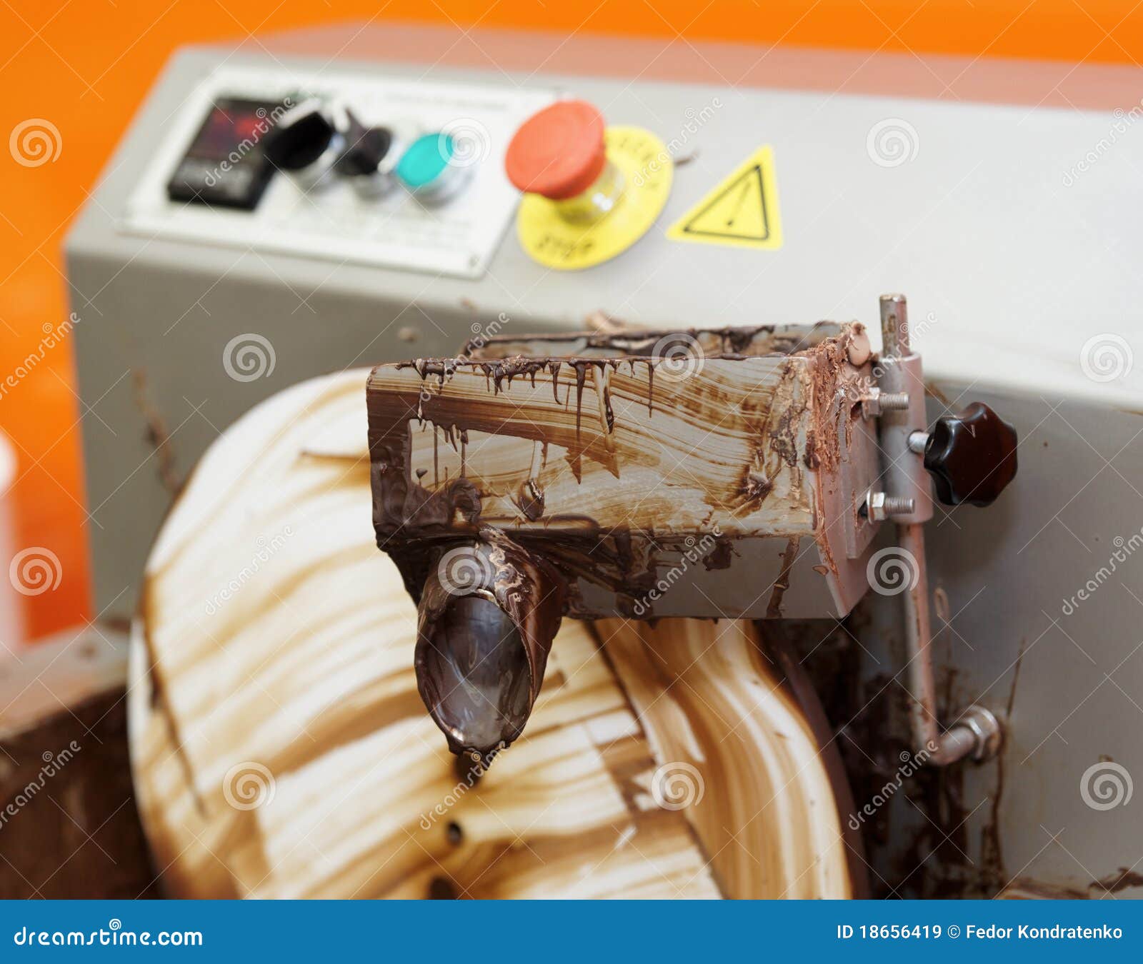 Professional Chocolate Melting Machine Stock Image - Image of industry ...