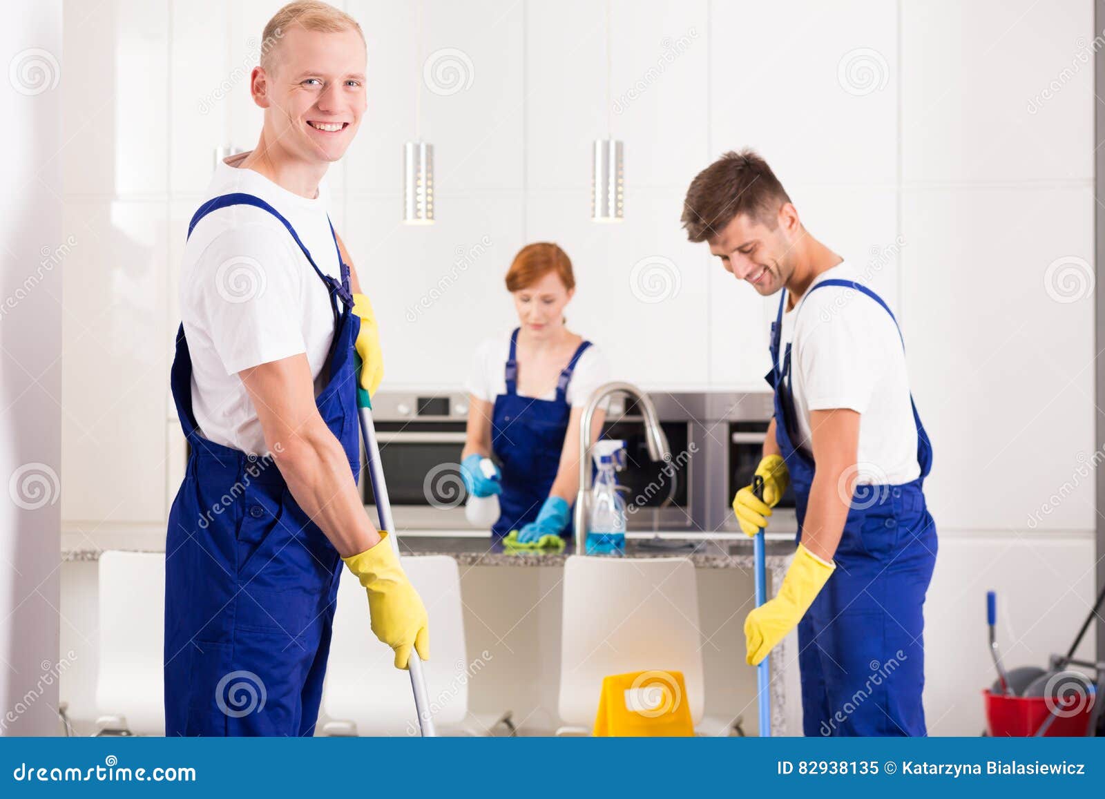 Professional Cleaner in Uniform Stock Image - Image of cleaners, tidy ...