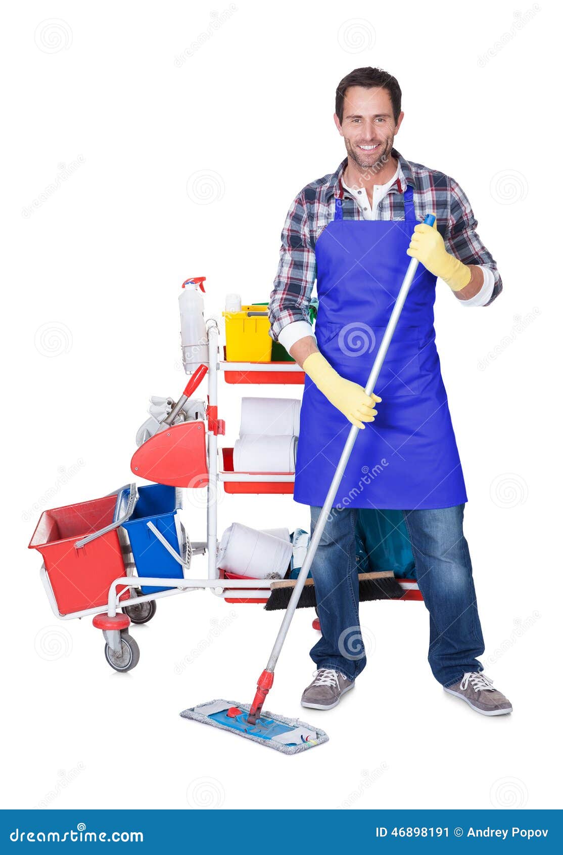Professional Cleaning Service Stock Image - Image of janitor, adult ...