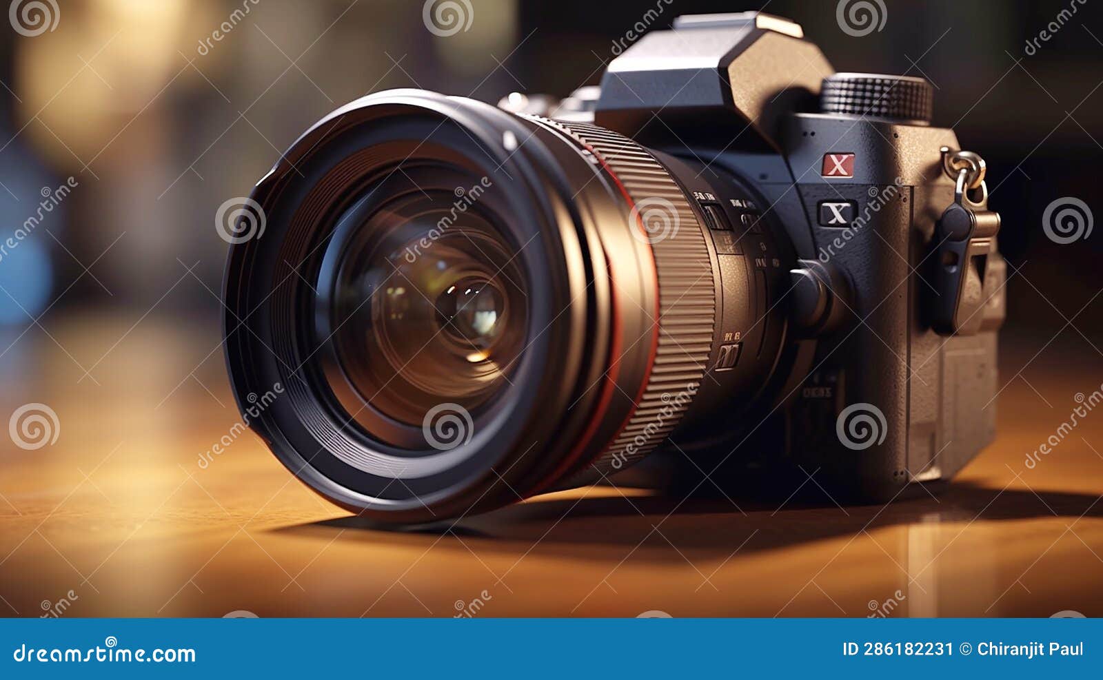 Professional Close Up with SLR Camera Picture Background Stock Image ...