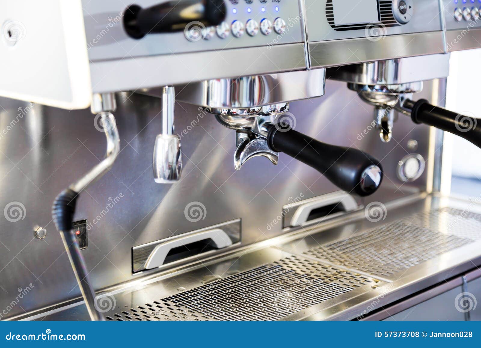 Professional Coffee Machine Stock Photo - Image of handle, caffeine ...