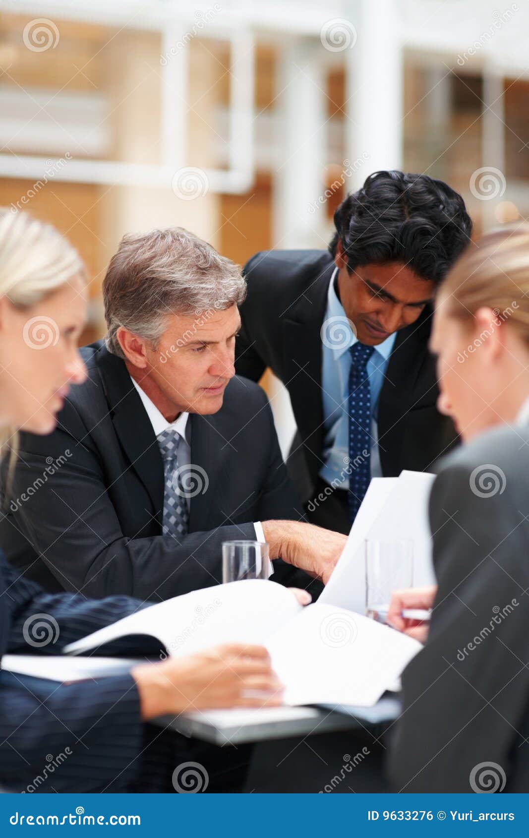 Professional Colleagues Working in the Office Stock Photo - Image of ...