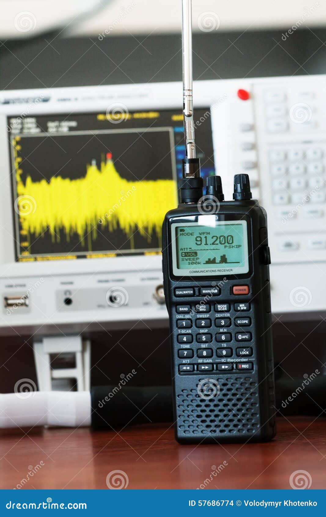 Professional Communications Radio Scanner Stock Photo - Image of ...