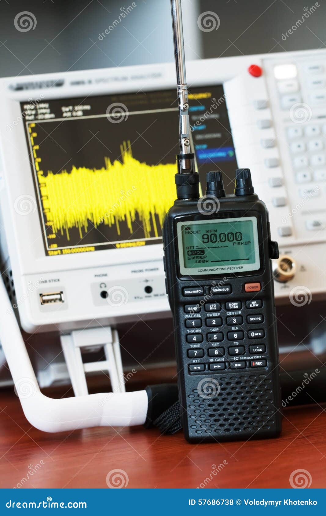 Professional Communications Receiver Stock Photo - Image of ...