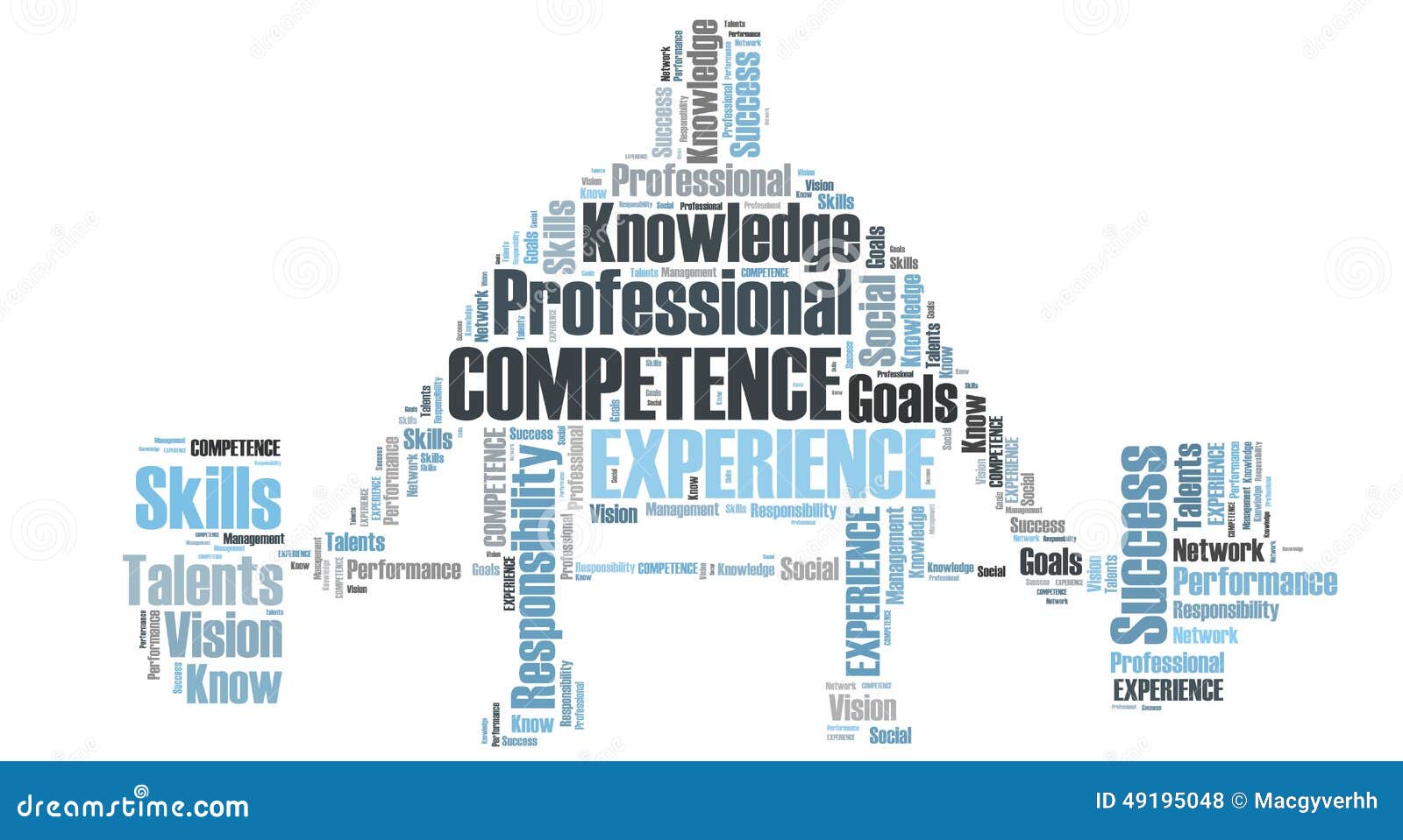 Professional competence stock illustration. Illustration of cloud ...