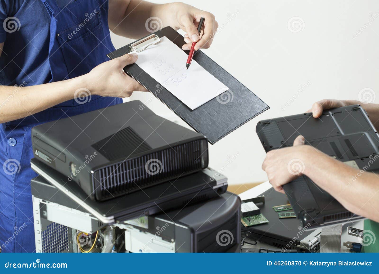 Professional Computer Service Stock Photo - Image of broken, repairman ...