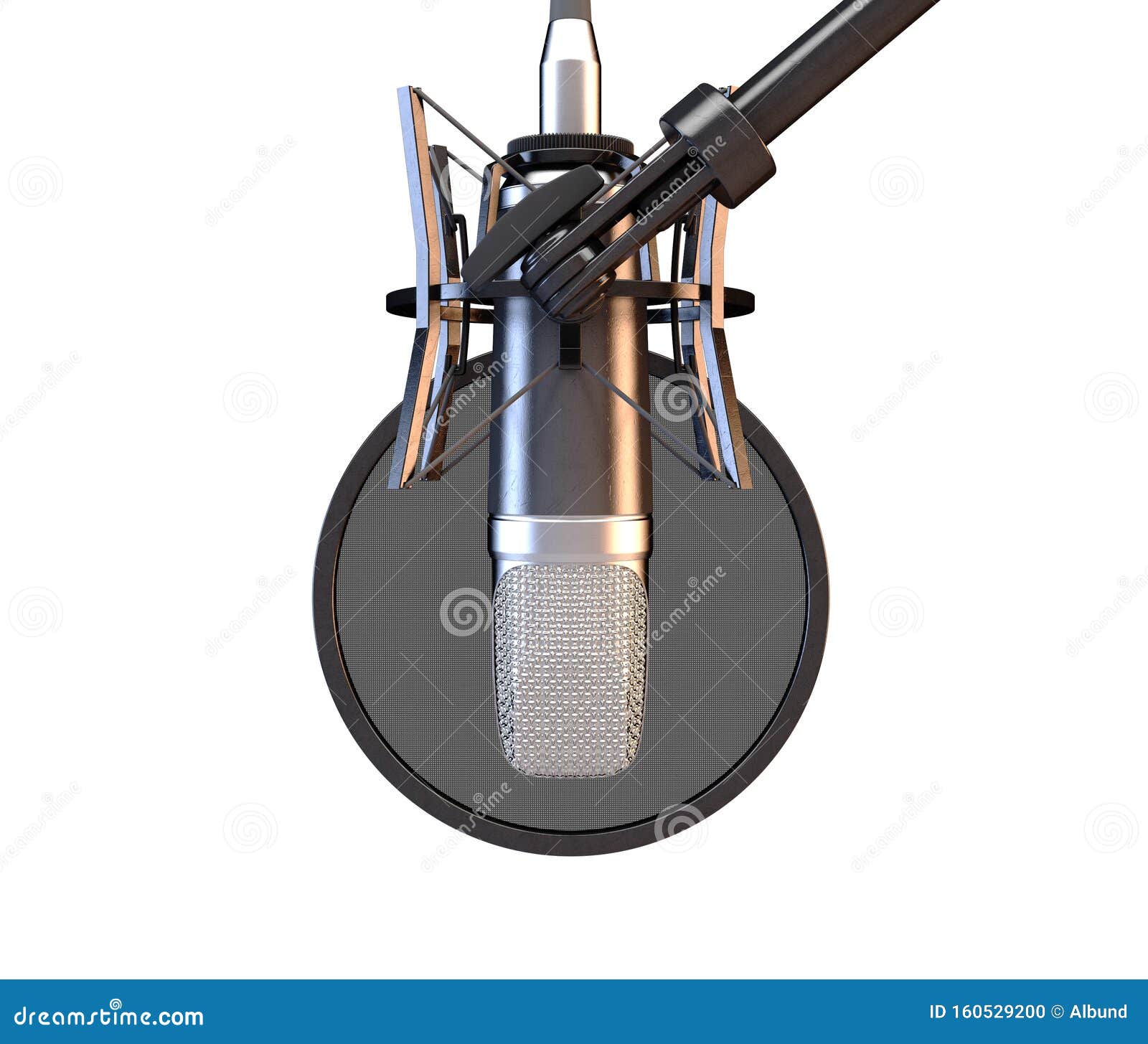 Hanging Condenser Microphone Royalty-Free Stock Image | CartoonDealer ...