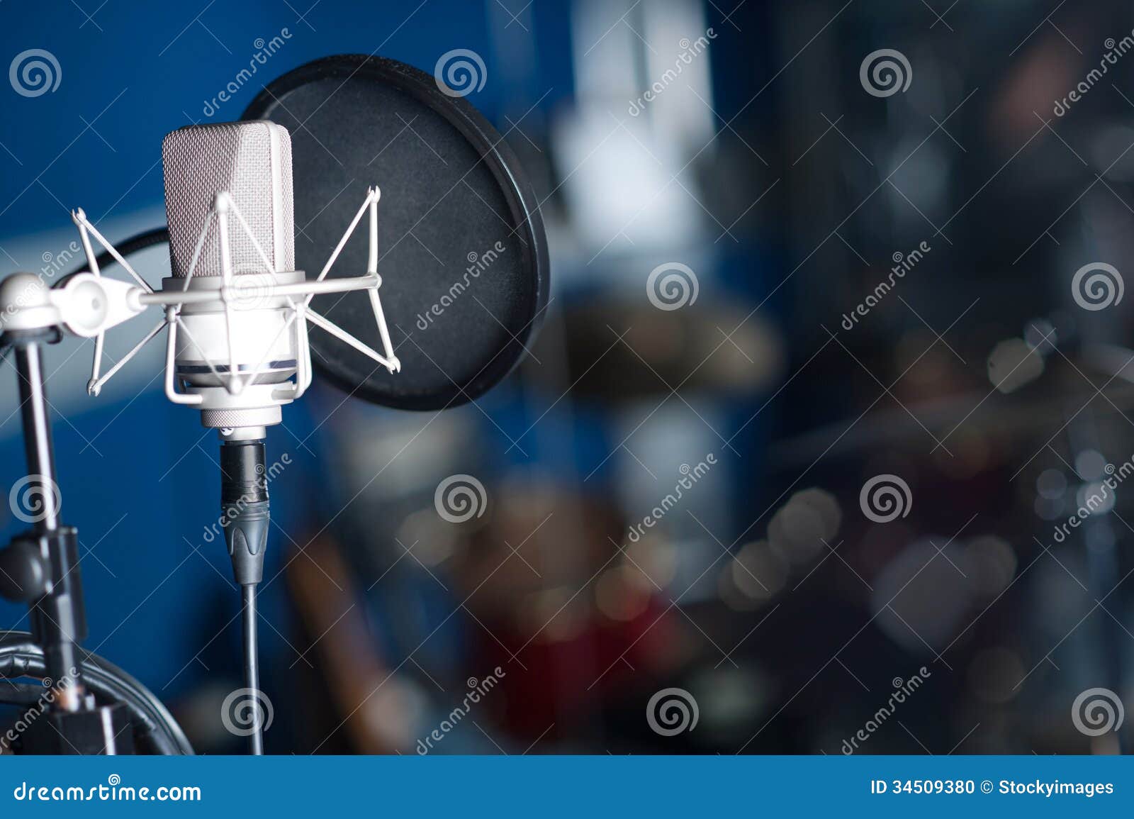 Professional Condenser Studio Microphone Stock Photo - Image of karaoke ...