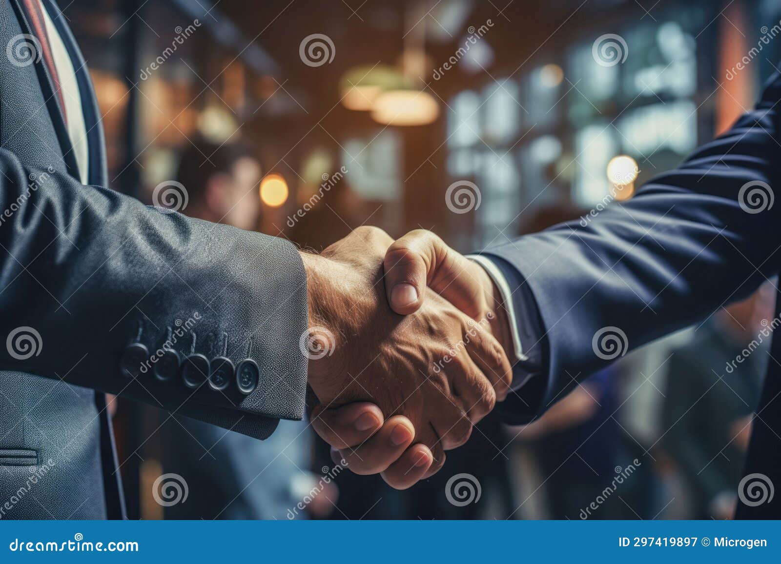 Professional Connection As Candidate and Interviewer Shake Hands ...