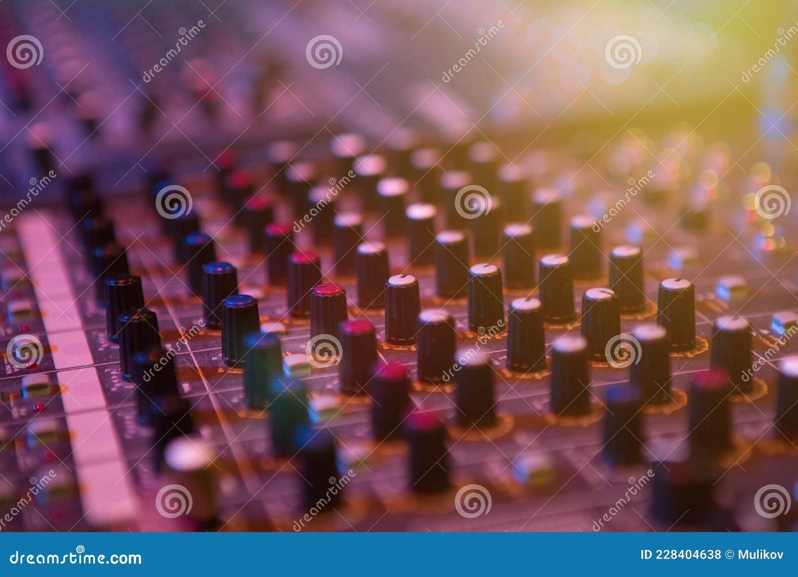 Professional Console in Recording Studio Stock Photo - Image of panel ...