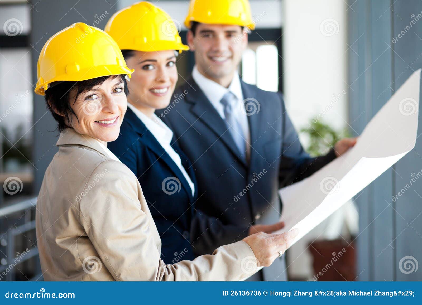 Professional Construction Managers Stock Photo - Image of businessman ...