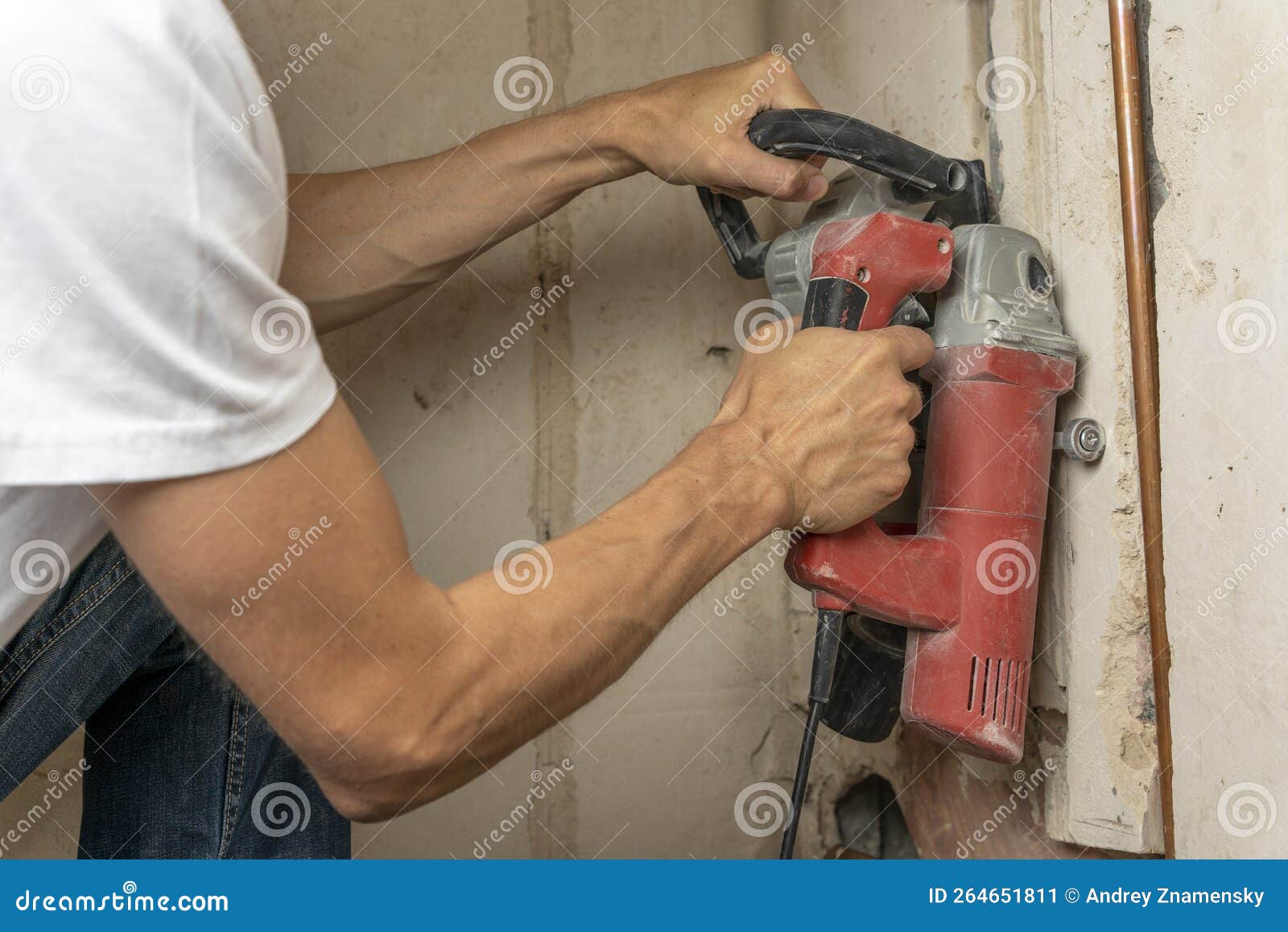 Professional Construction Power Tool for Cutting Strob Stock Image ...