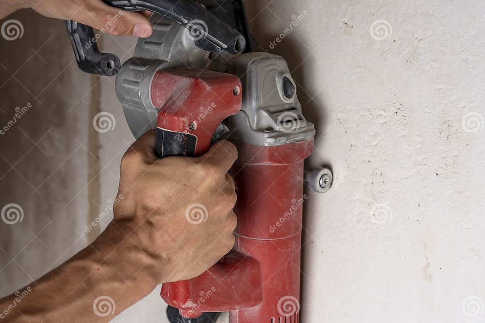 Professional Construction Power Tool for Cutting Strob Stock Photo ...