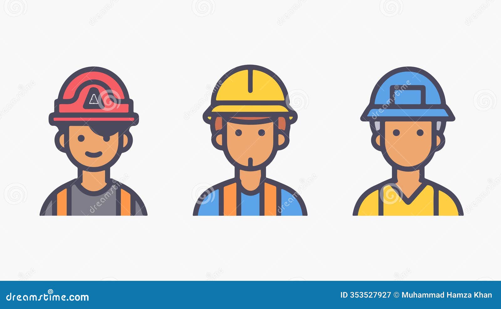 Professional Construction Worker Icon for Building Projects and ...