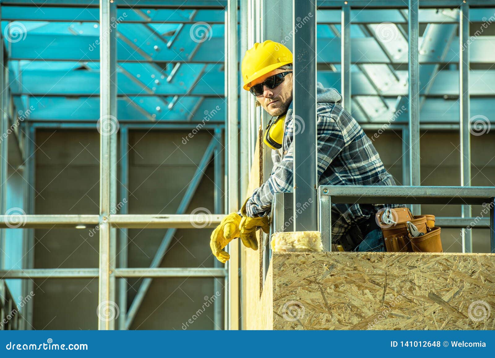 Professional Construction Worker Stock Photo - Image of skeleton ...