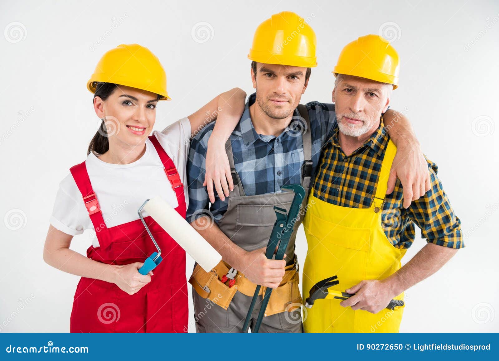 Professional Construction Workers Stock Photo - Image of architects ...