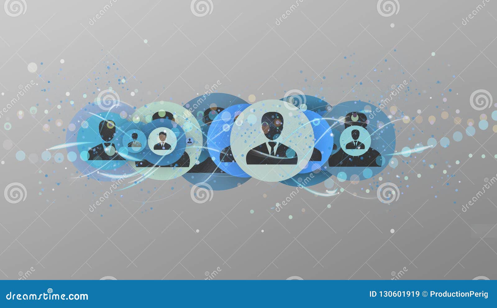 Professional Contact Network Concept on a Background 3d Stock ...