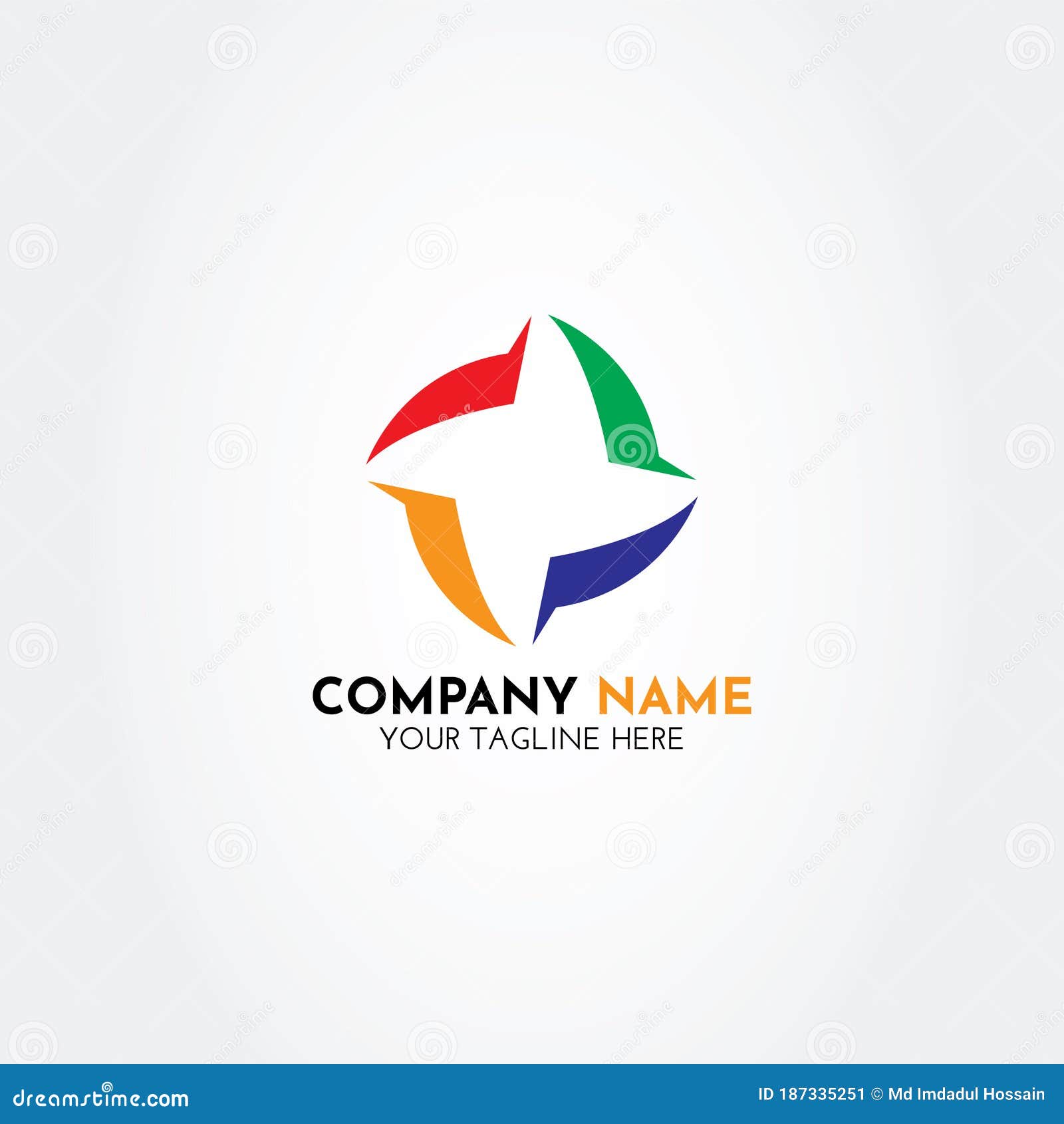 Creative Communication Circle Logo Vector Stock Vector - Illustration ...