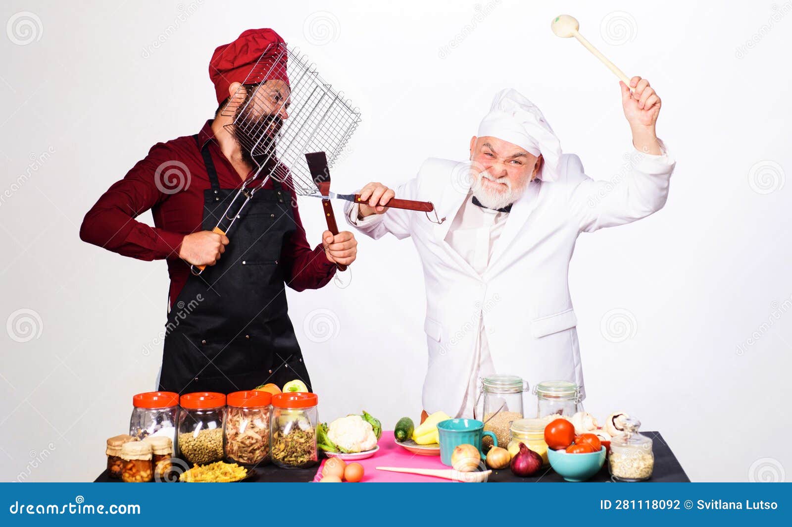 Professional Culinary. Chefs in Uniform Compete in Culinary Show ...