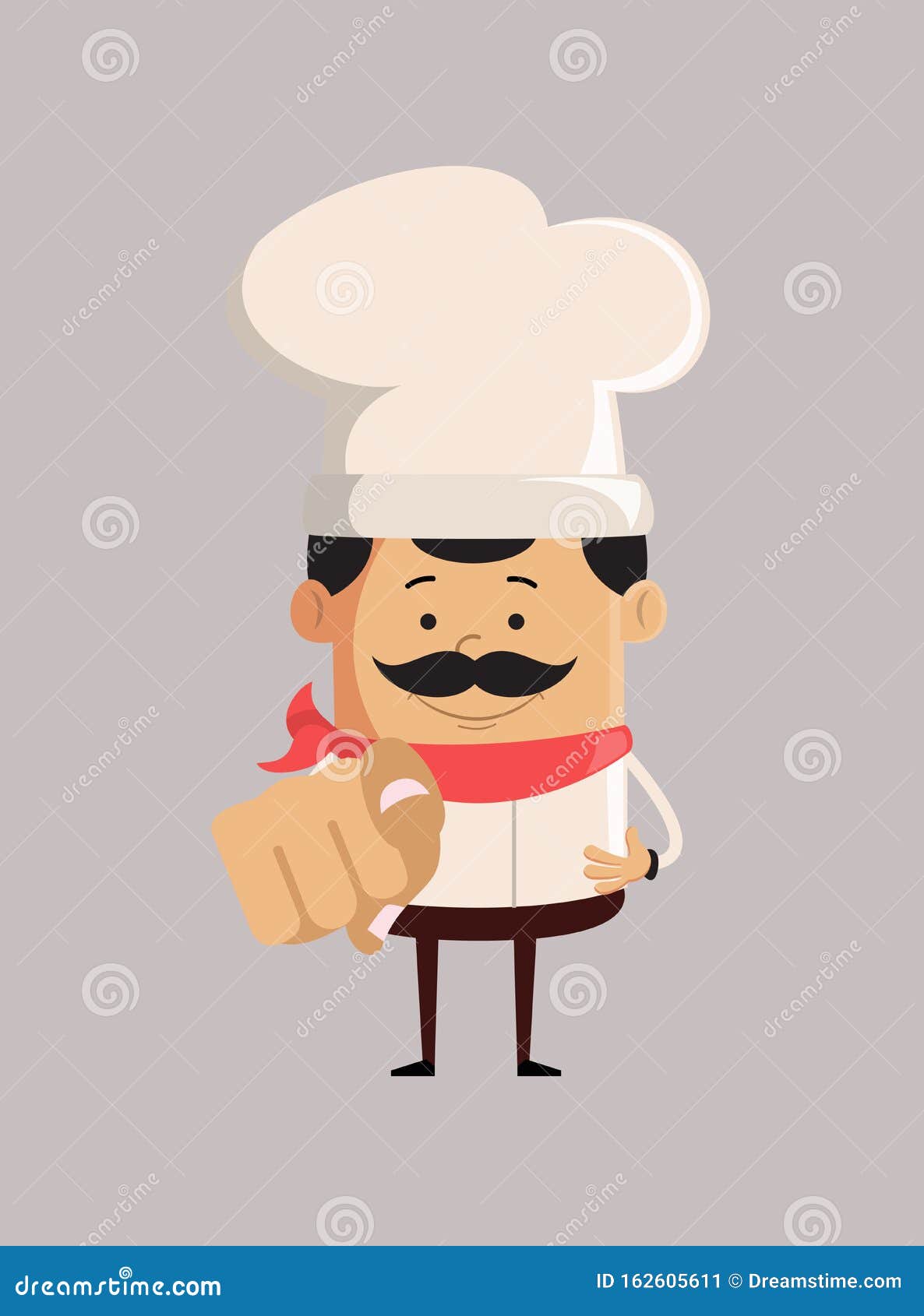 Professional Cute Chef - Laughing and Pointing Stock Vector ...